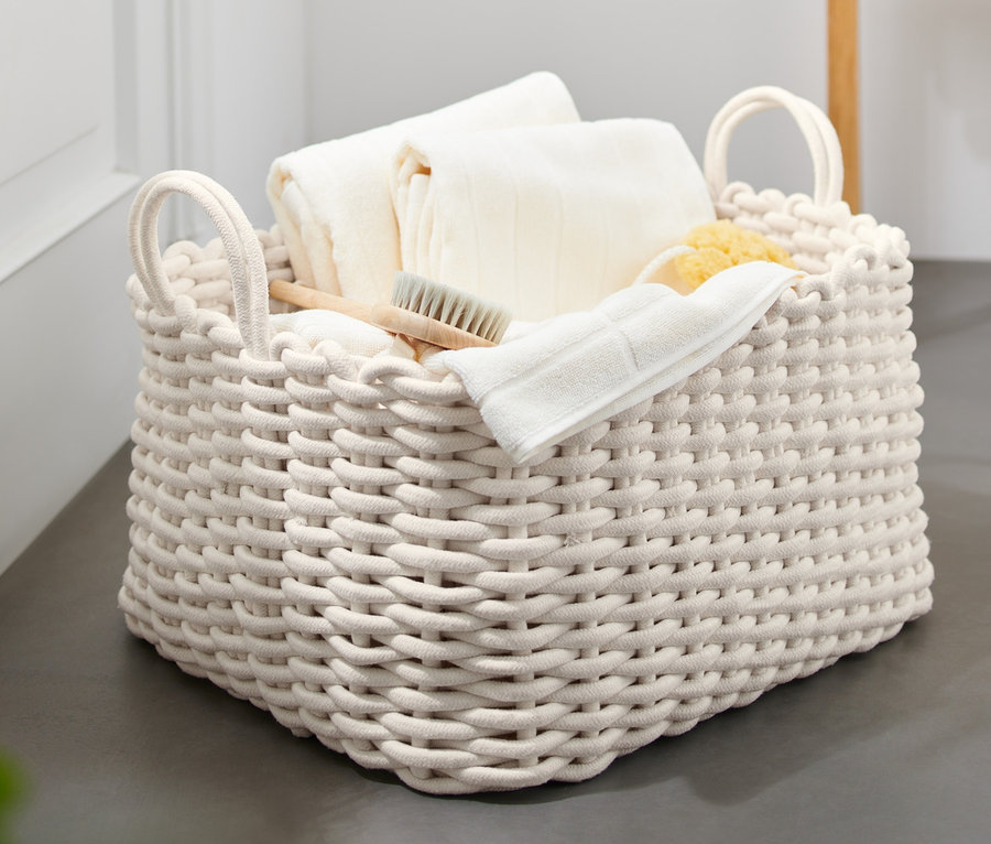 Pletený kôš s 2 uchami, veľký Nákup v obchode Tchibo | 172854